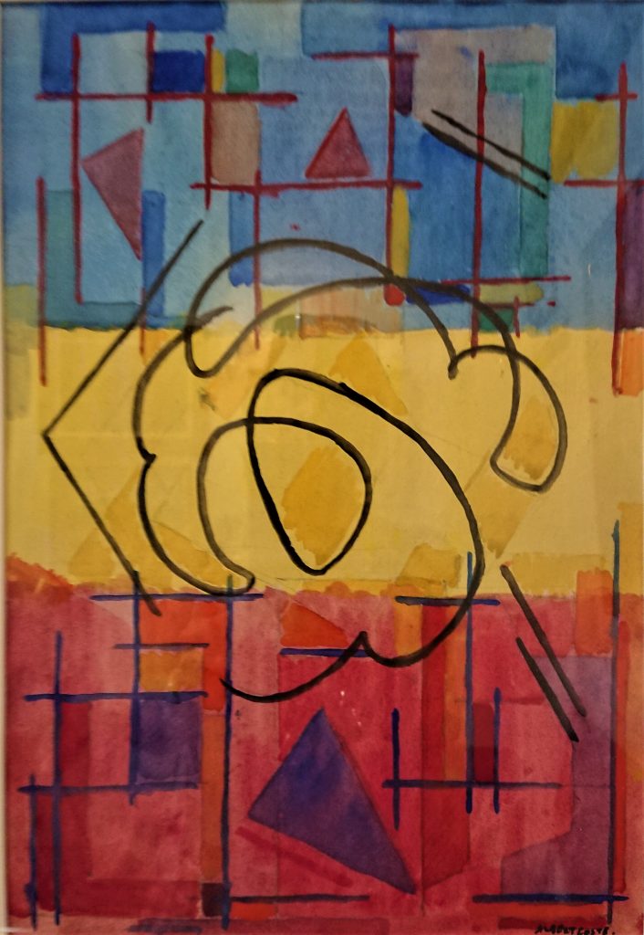 COSTE Albert (1895-1983), Gouache, Composition 1954, signée et datée en ...